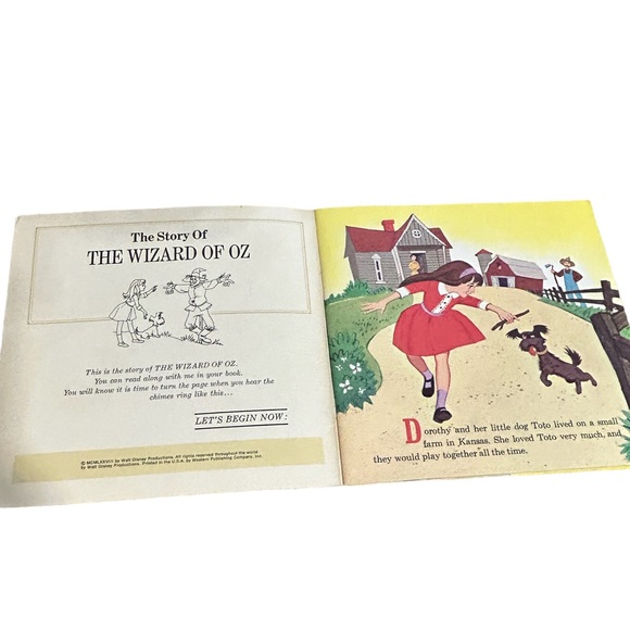 Disney | Media | Vintage Walt Disney The Story Of The Wizard Of Oz 347 ...